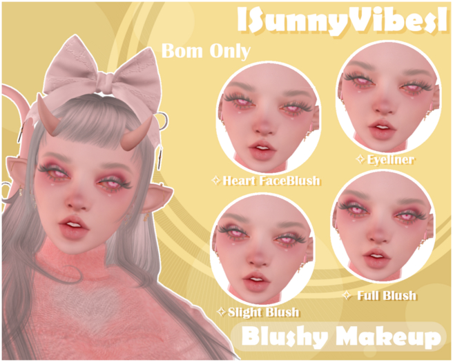 Second Life Marketplace Lsunnyvibesl Blushy Face Makeup Evox